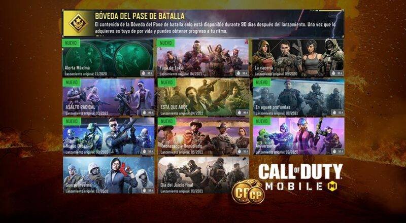 Vuelven los Pases de Batalla antiguos de COD Mobile – Sam's Store